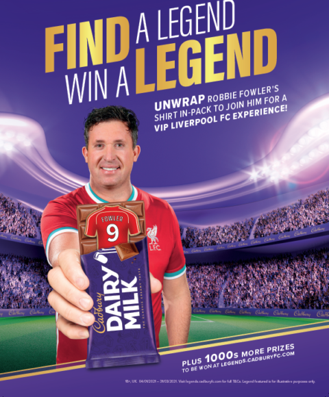 Cadbury Legends Competition: Win A VIP Match Day With Robbie Fowler